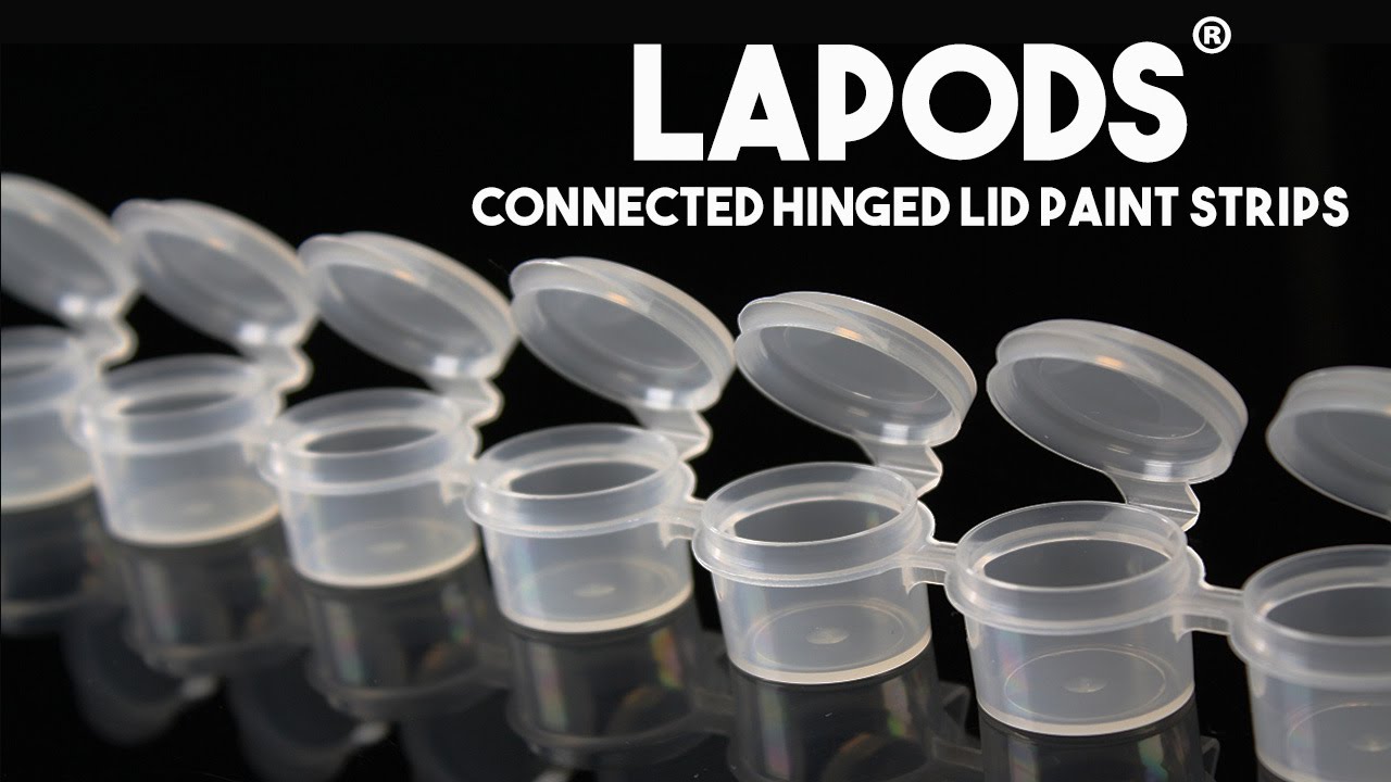 LAPods®: Connected Hinged Lid Paint Pod Containers - YouTube