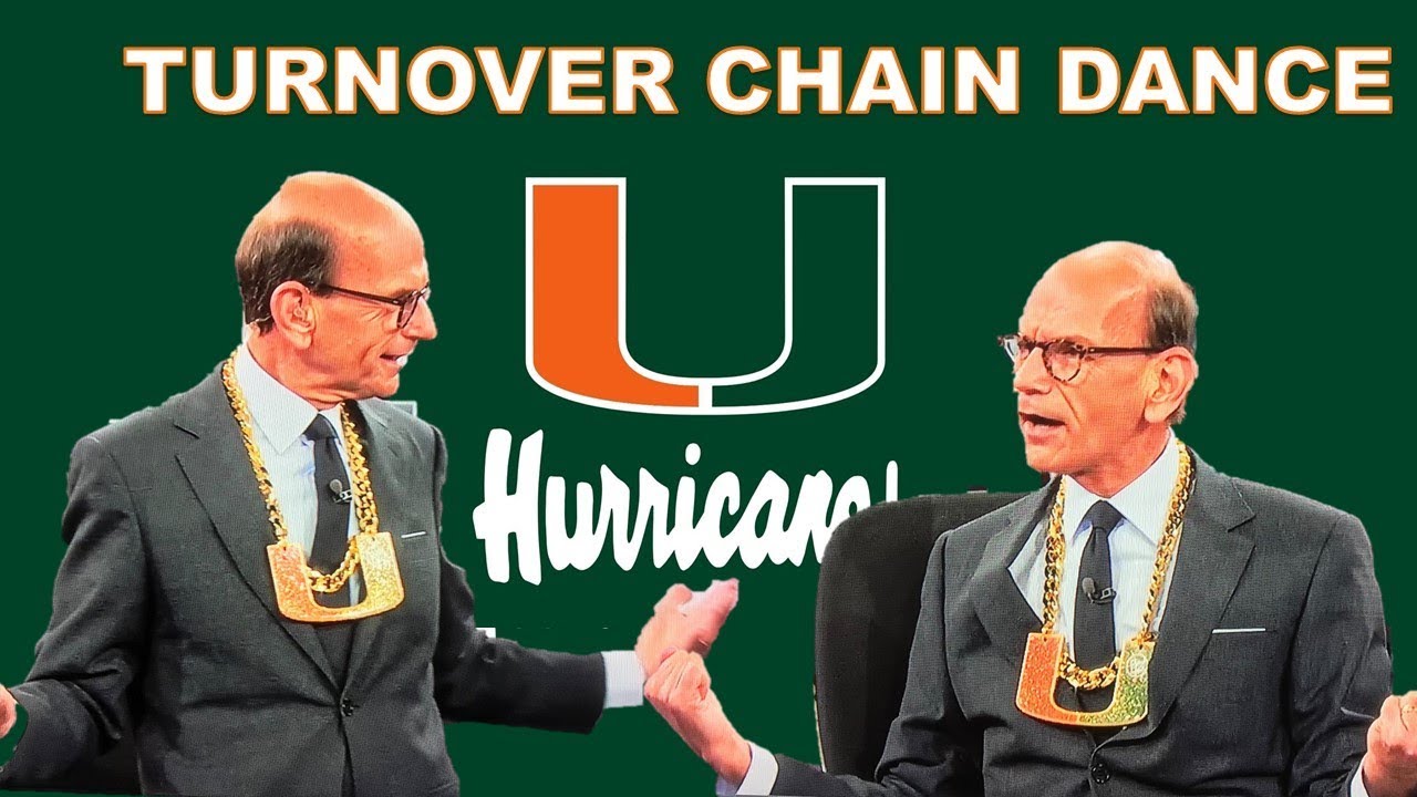 Paul Finebaum does the Turnover Chain Dance - YouTube