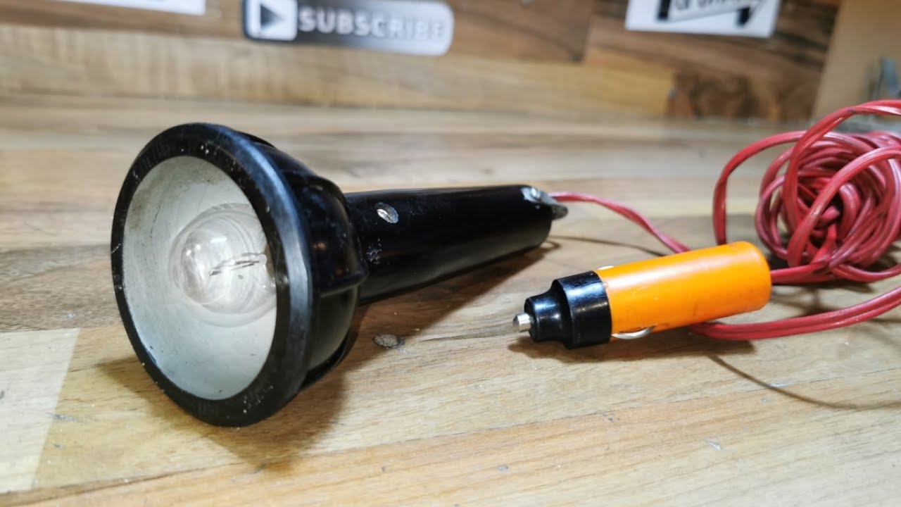 DIY 12v Spotlight Hack - YouTube