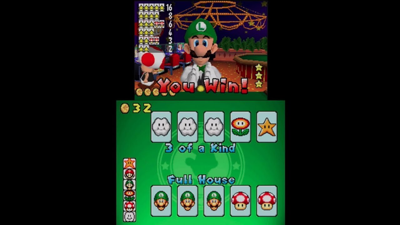 Picture Poker - New Super Mario Bros Minigames - YouTube