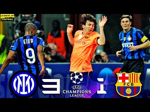 UCL semi-final |BARCELONA 1-3 INTER| 2009/10  Messi, Ibrahimović, Eto'o, ...