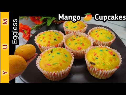 Mango Cupcakes Recipe/Cupcake Recipe/Yum Cooking Center - YouTube