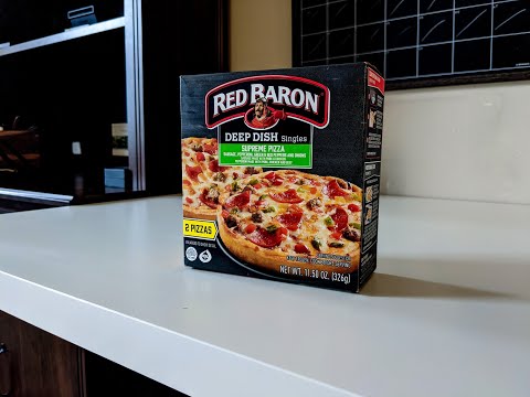 Red Baron Deep Dish Singles Supreme Pizza Unboxing