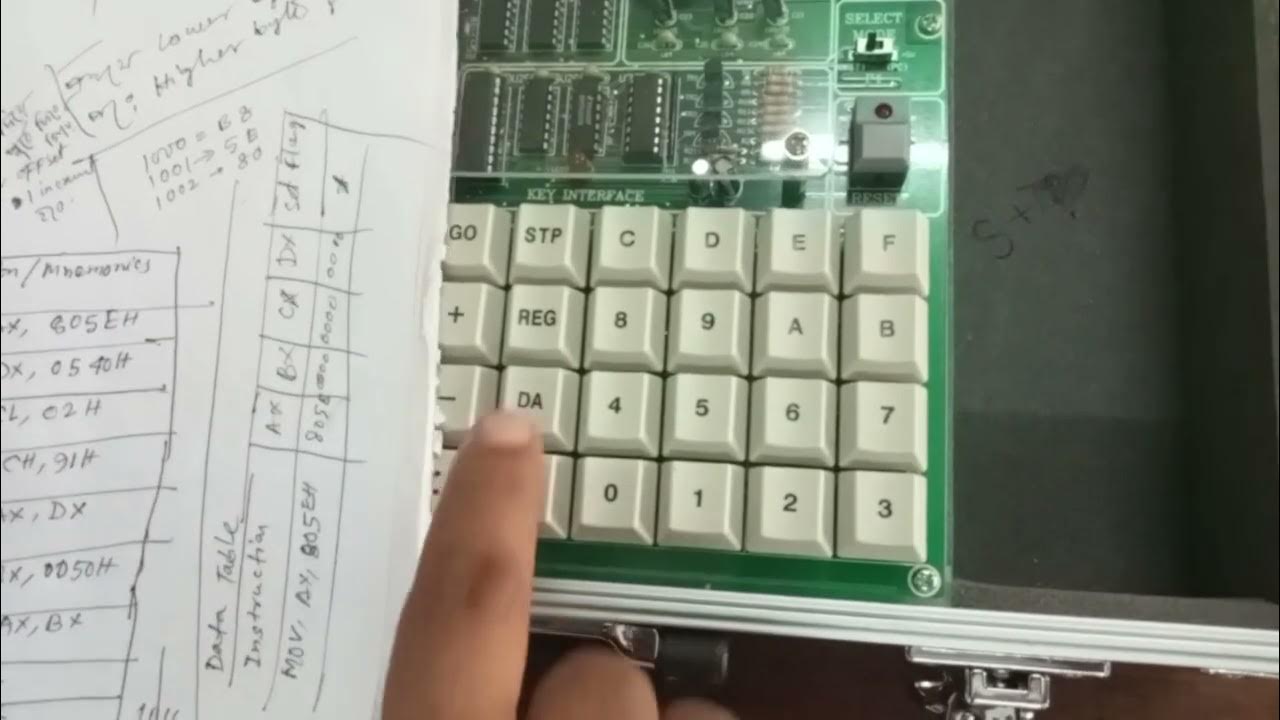Familiarization of MDA 8086 Microprocessor Kit in Bangla for Microprocessor & Interfacing Lab ...