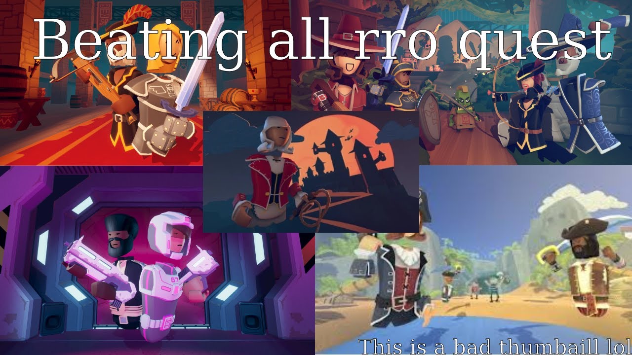 Trying to beat all rec room quest - YouTube