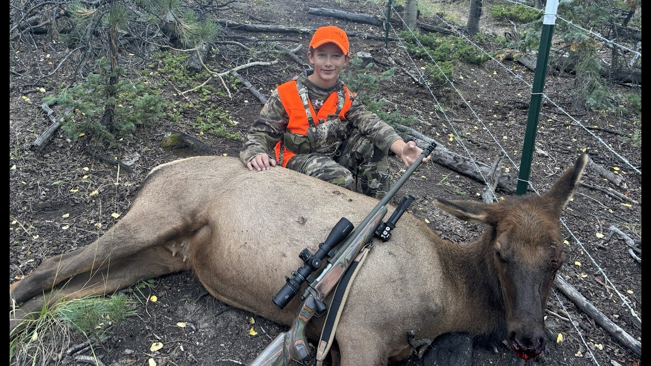 First Elk Hunt 12 year old makes it happen - YouTube