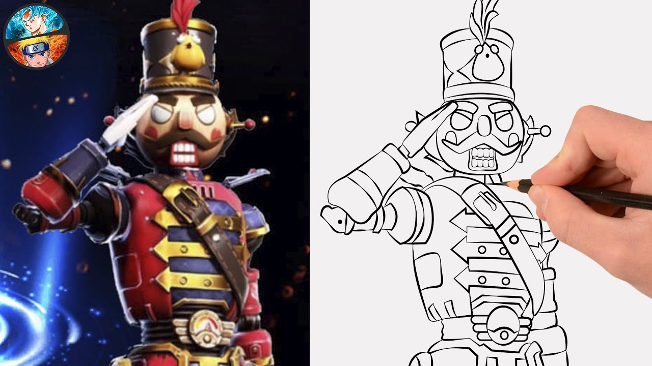 FREE FIRE DRAWING MR. NUTCRACKER BUNDLE CHARACTER - Gambar free fire ...