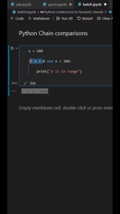 python trick: How to do a chain comparison operation in Python. - YouTube