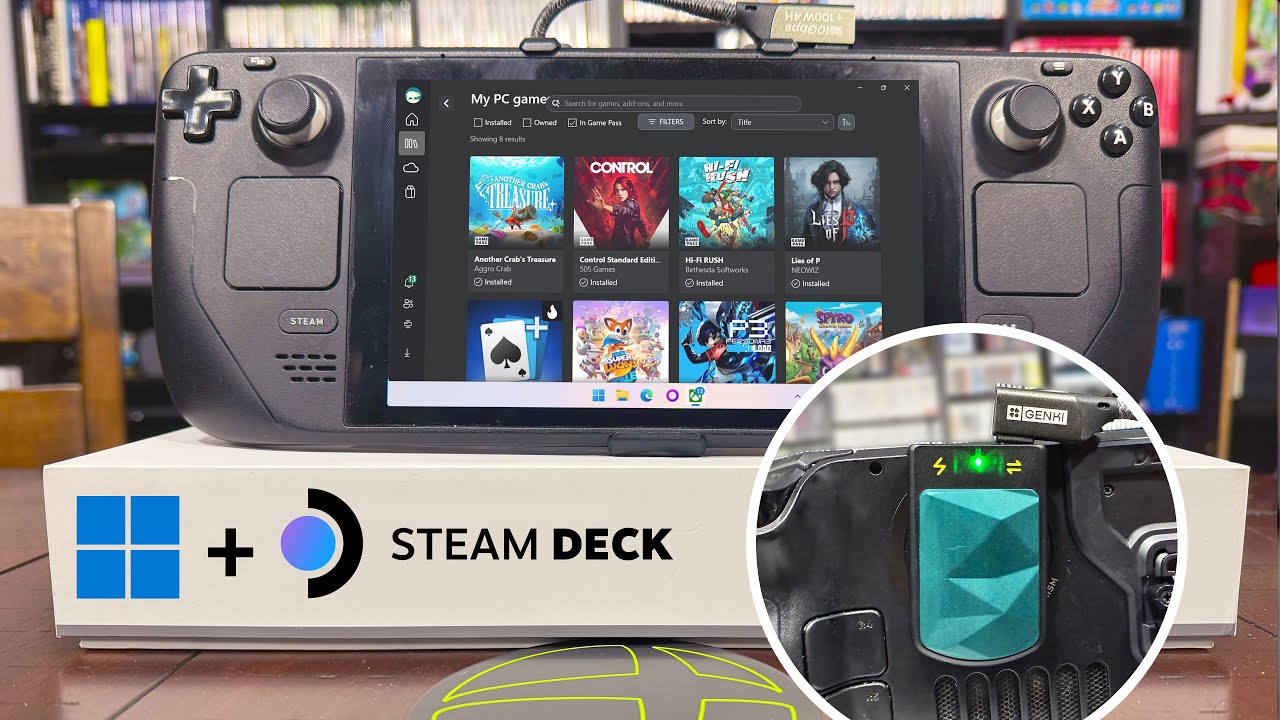 Trying out Windows on Steam Deck with a Genki SavePoint - YouTube