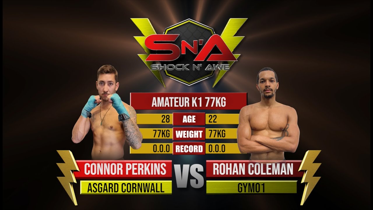 Shock N Awe 33 - Connor Perkins vs Rohan Coleman Welterweight Amateur ...