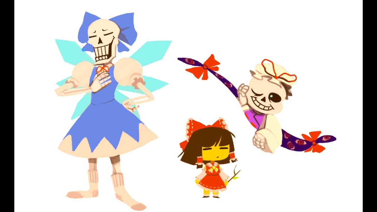 [Undertale x Touhou] Bad Apple + Bonetrousle - YouTube