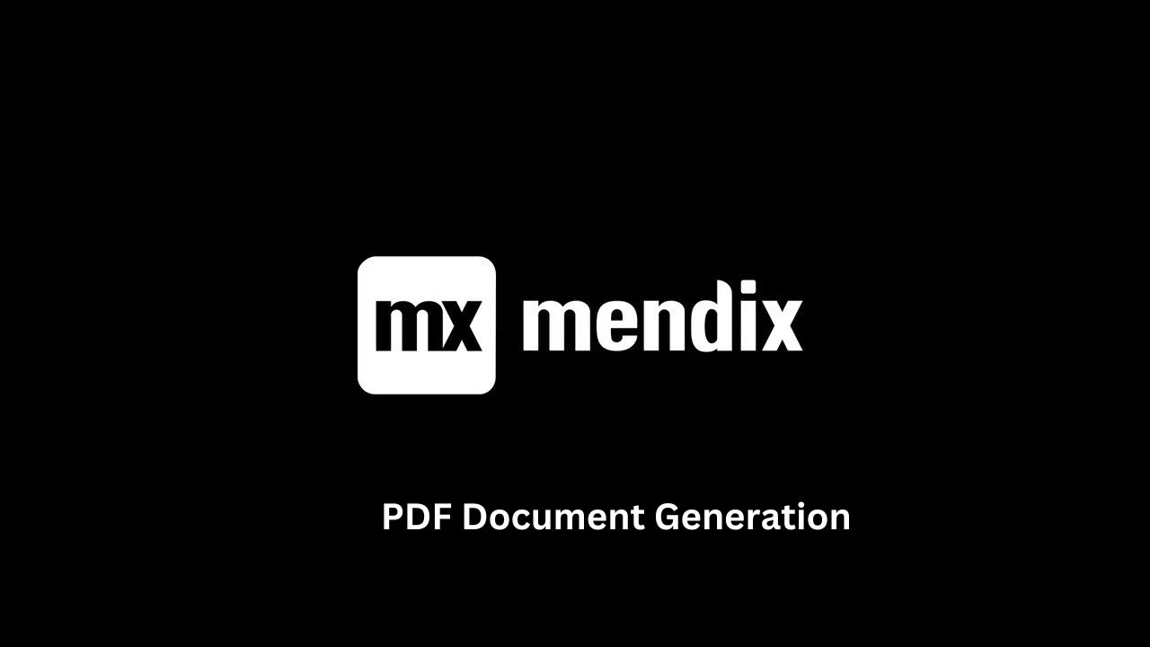 Mendix #13 PDF Document Generation #mendix #lowcodeplatform #lowcode # ...