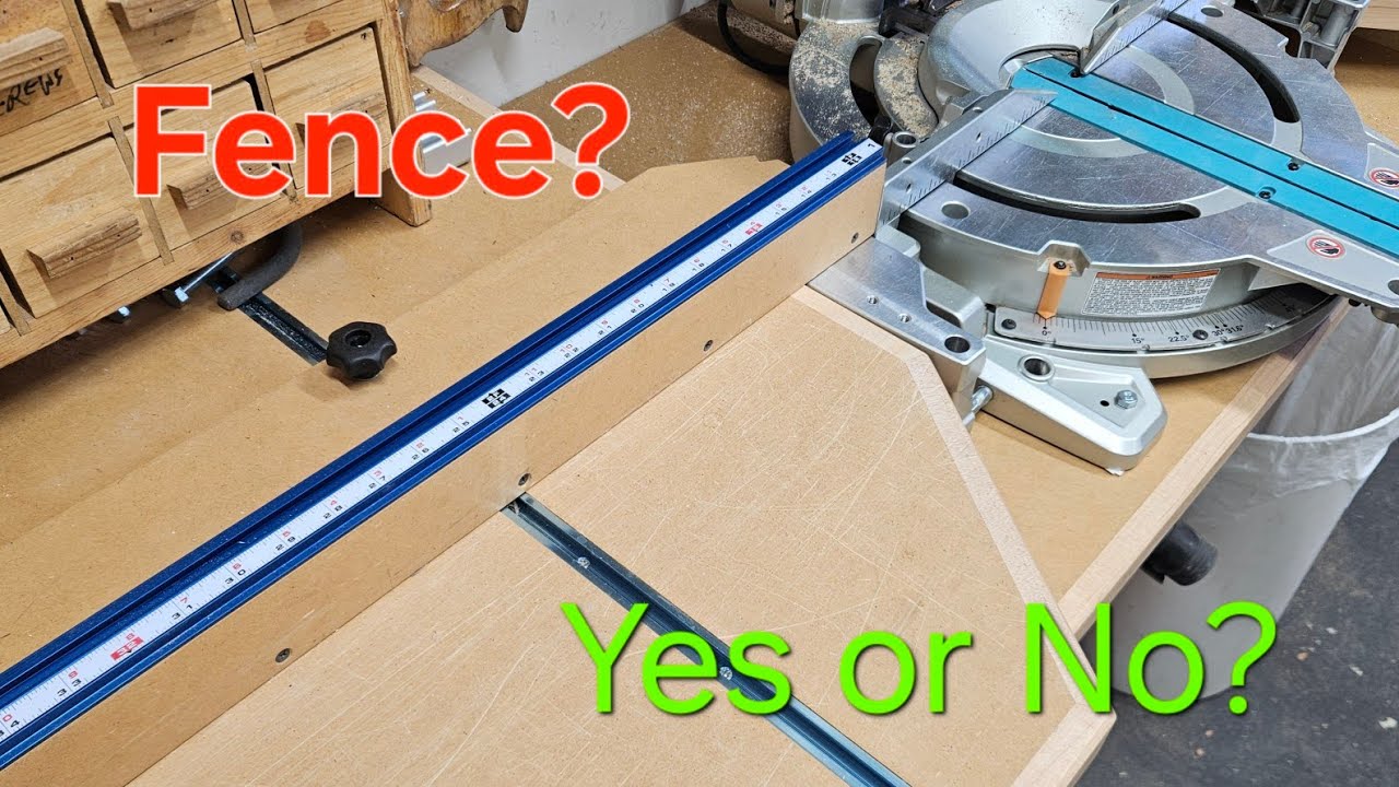 Miter Saw Fence! Make it Movable - YouTube