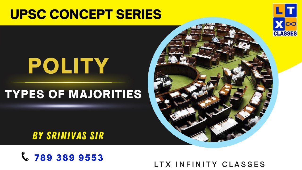 Types of Majorities in the Indian Constitution | Polity Concept Series | By Srinivas Sir | UPSC ...
