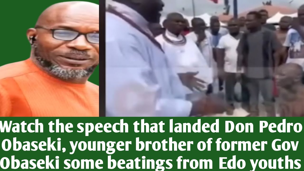 Watch the speech that landed younger brother of former Gov Obaseki some ...