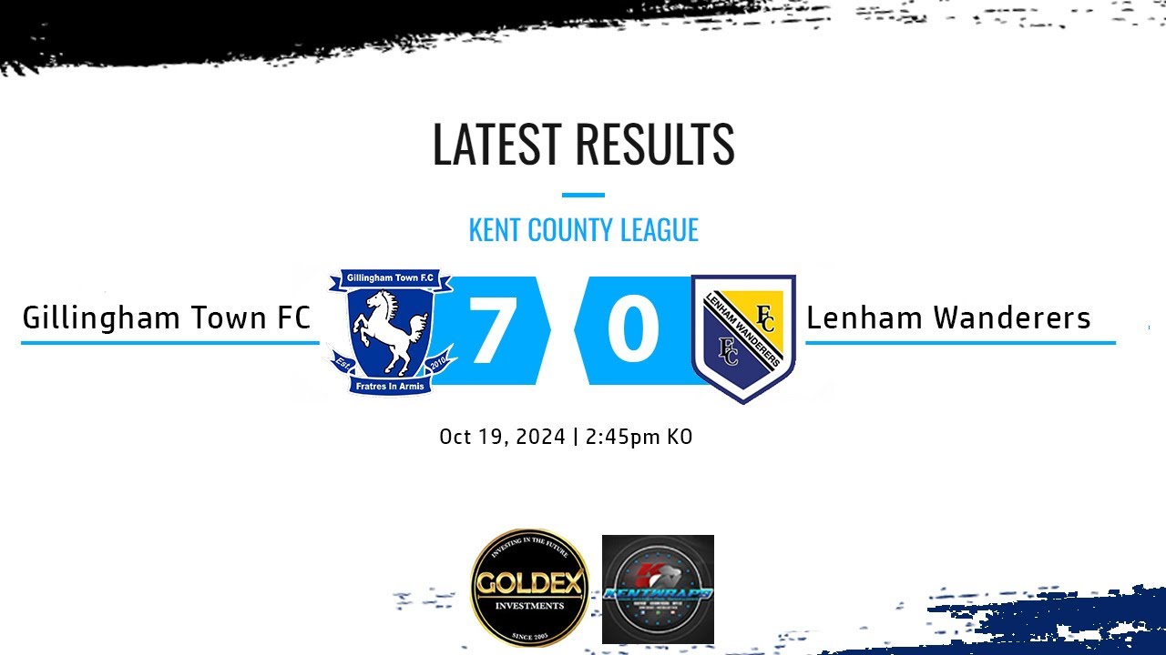 Gillingham Town FC 7 x 0 Lenham Wanderers FC - YouTube