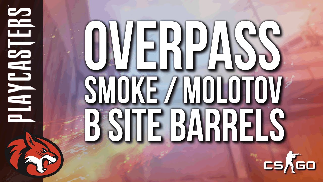 CS:GO Tip Series - Overpass - How to Smoke/Molotov B Barrels - YouTube