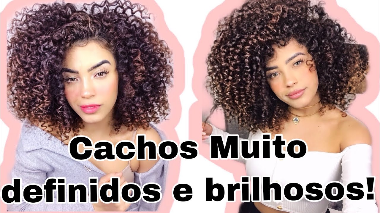 COMO DEIXAR os CACHOS + DEFINIDOS, BRILHOSOS e VOLUMOSOS l por Thamires ...
