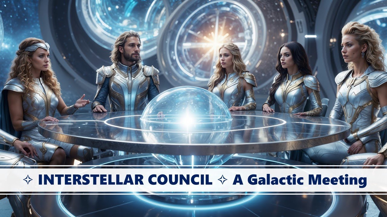 Interstellar Council: A Galactic Meeting in Space 🌌 Space Ambient Music ...