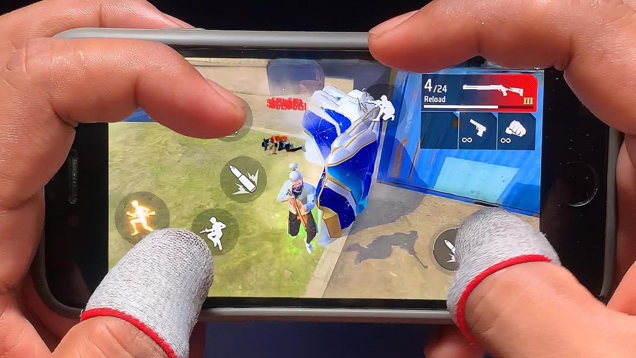 4 Finger Fast Gloowall Hud🔴4 Finger Custom Hud Free Fire🔥Handcam ...