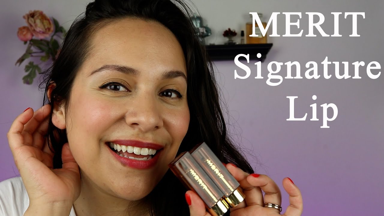 Merit Signature Lip _ Review and Try ON - Cabo and Fashion - gifted by ...
