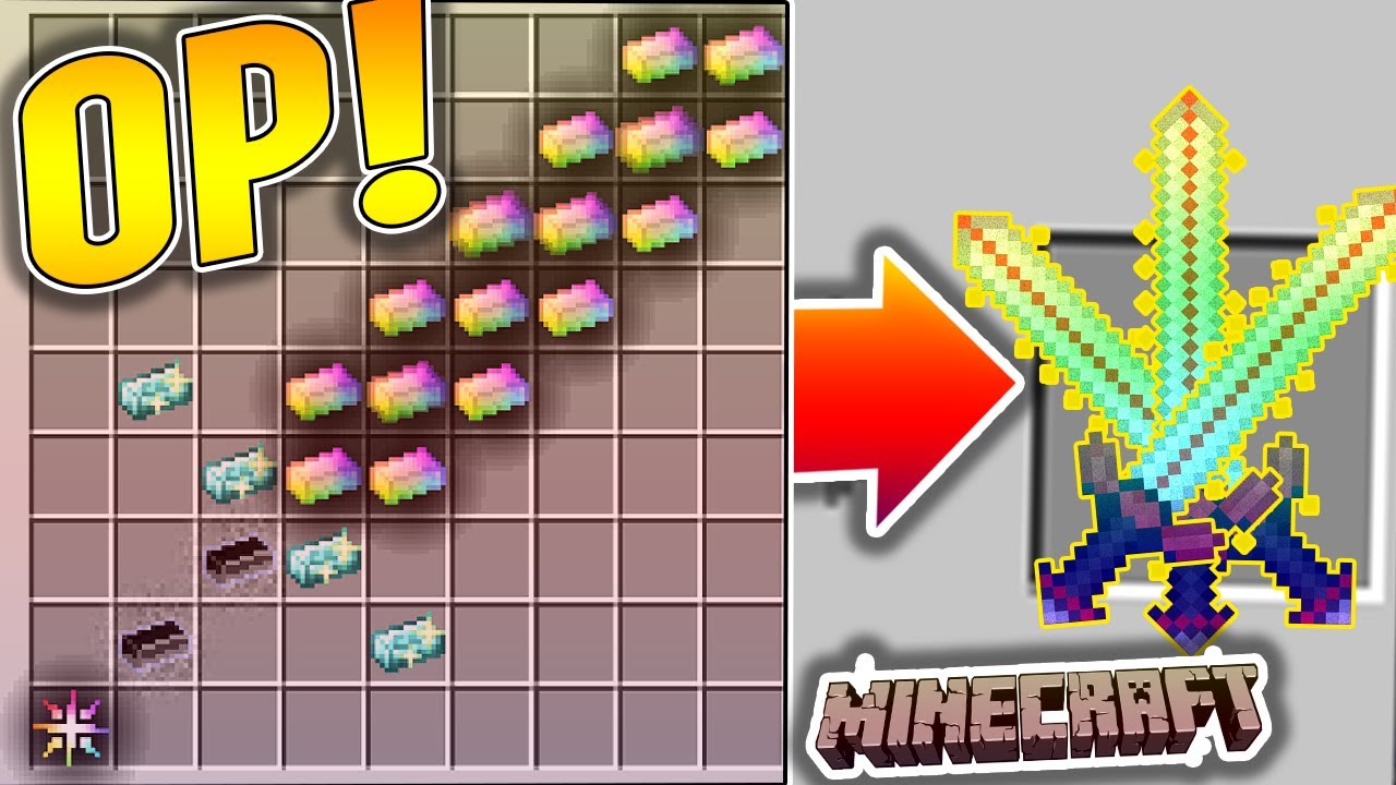 HOW TO CRAFT A $10,000 GOD SWORD! *OVERPOWERED* (Minecraft 1.13 ...