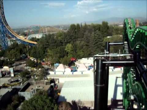 USA: Six Flags Magic Mountain: Green Lantern (The Ride) - 7/2011 - YouTube