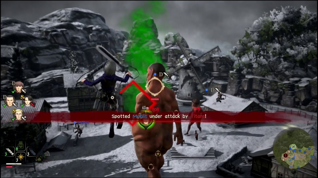 Attack on Titan 2 [PS4] - Scout Mission: Peril on the Plains SS Rank ...