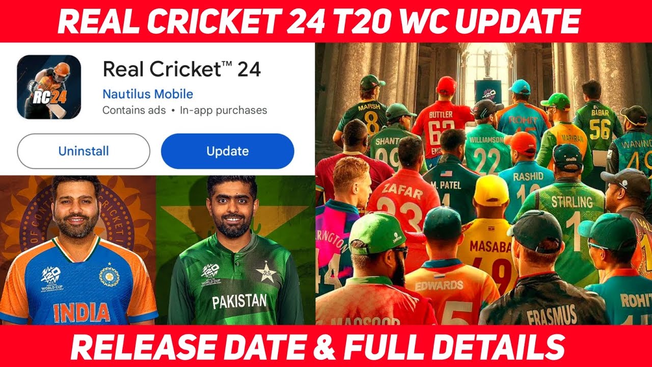 Real Cricket™24 New Update PlayStore | T20 WC 2024 New Stadium + Teams ...