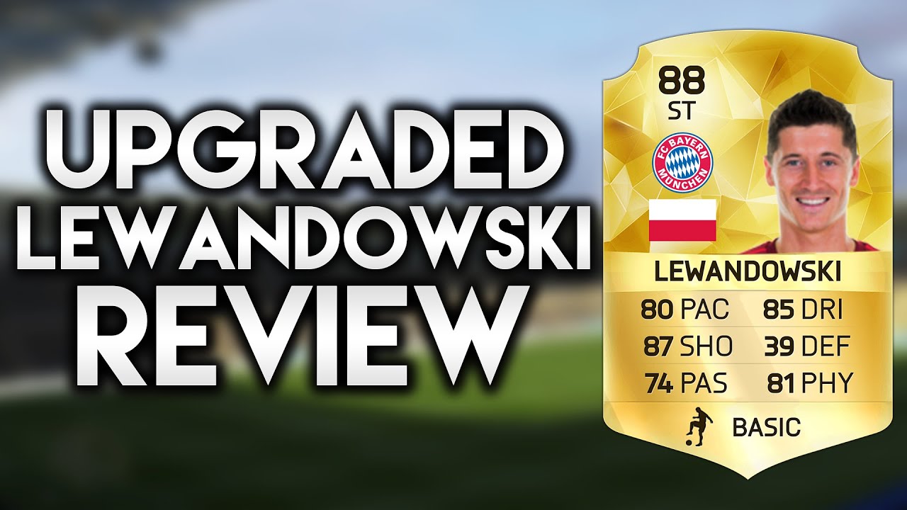 FIFA 16: UPGRADED LEWANDOWSKI REVIEW 88 +INGAME STATS! FIFA 16 PLAYER ...
