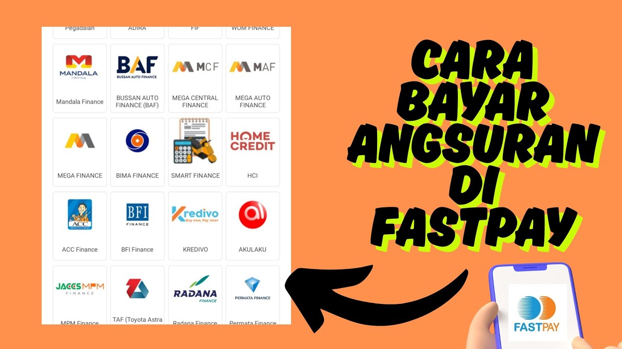 CARA BAYAR ANGSURAN ONLINE DI FASTPAY #aplikasi #fastpay - YouTube
