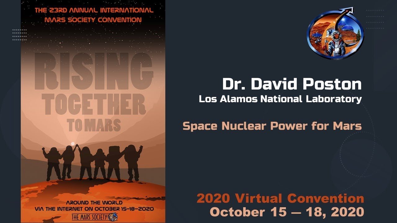Space Nuclear Power for Mars - David Poston - 23rd Annual International ...