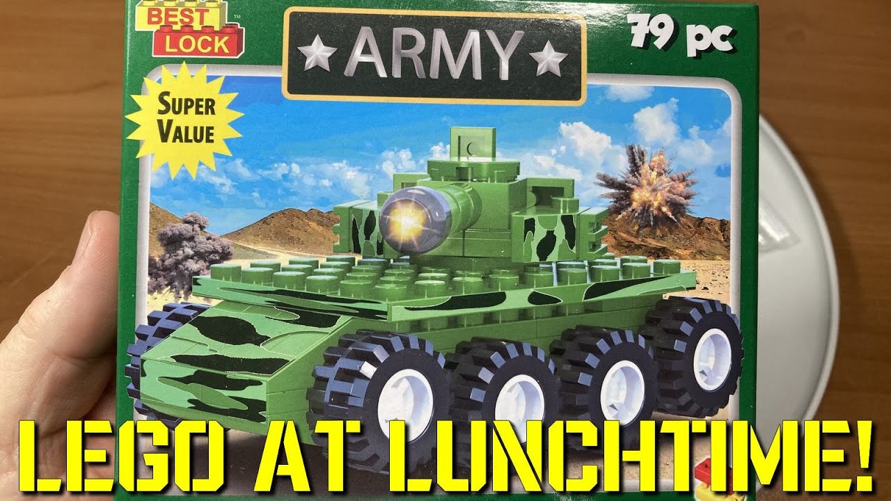 Lego at Lunchtime! Best Lock Army TANK! 79 pc - YouTube