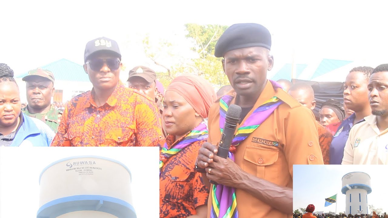 MAJI NI MWAAA MWAAA MBOGWE, KIONGOZI MBIO ZA MWENGE AMWAGA SIFA ...