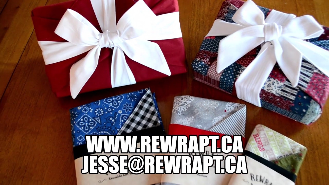 How to use ReWrapt Reusable Fabric Gift Wrap - YouTube