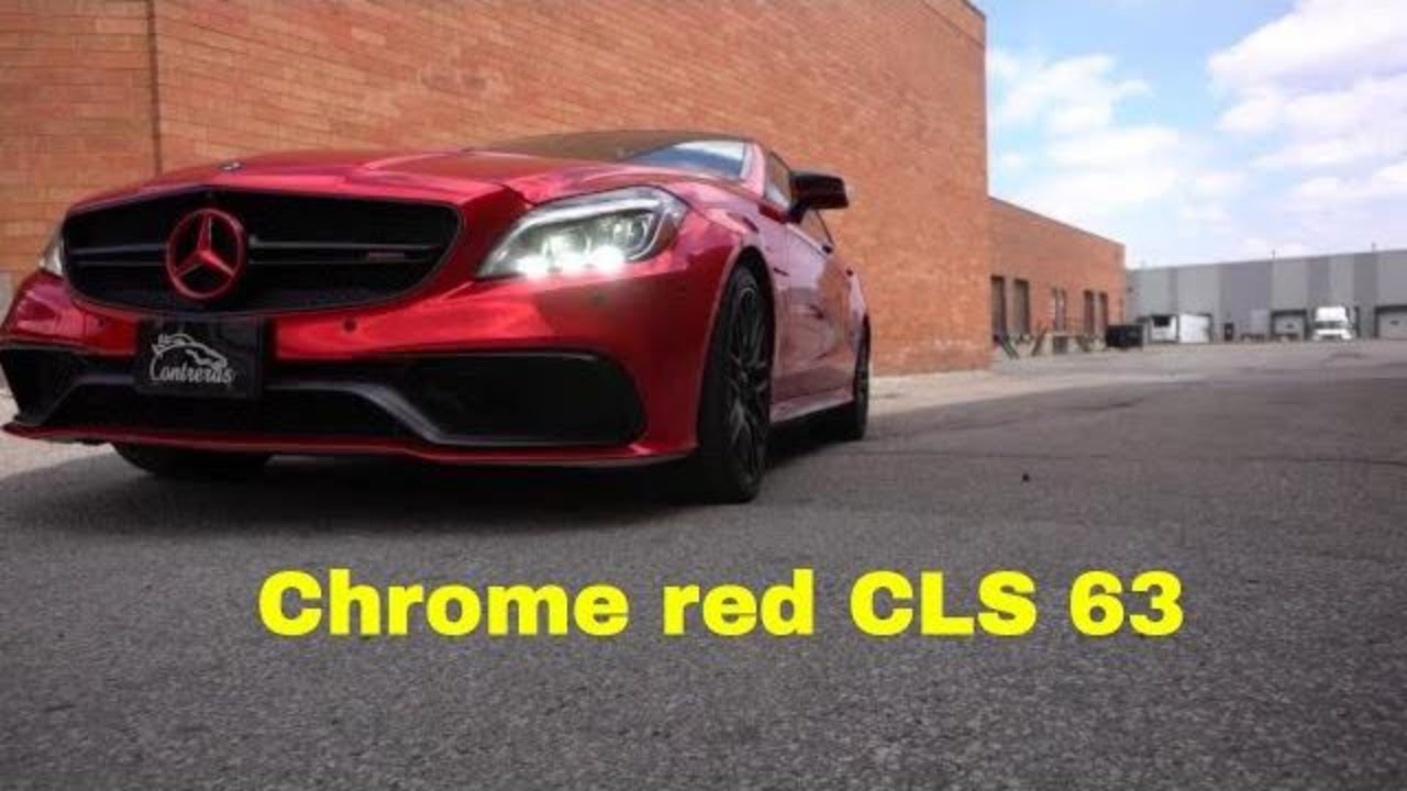 Chrom red CLS 63 AMG - YouTube