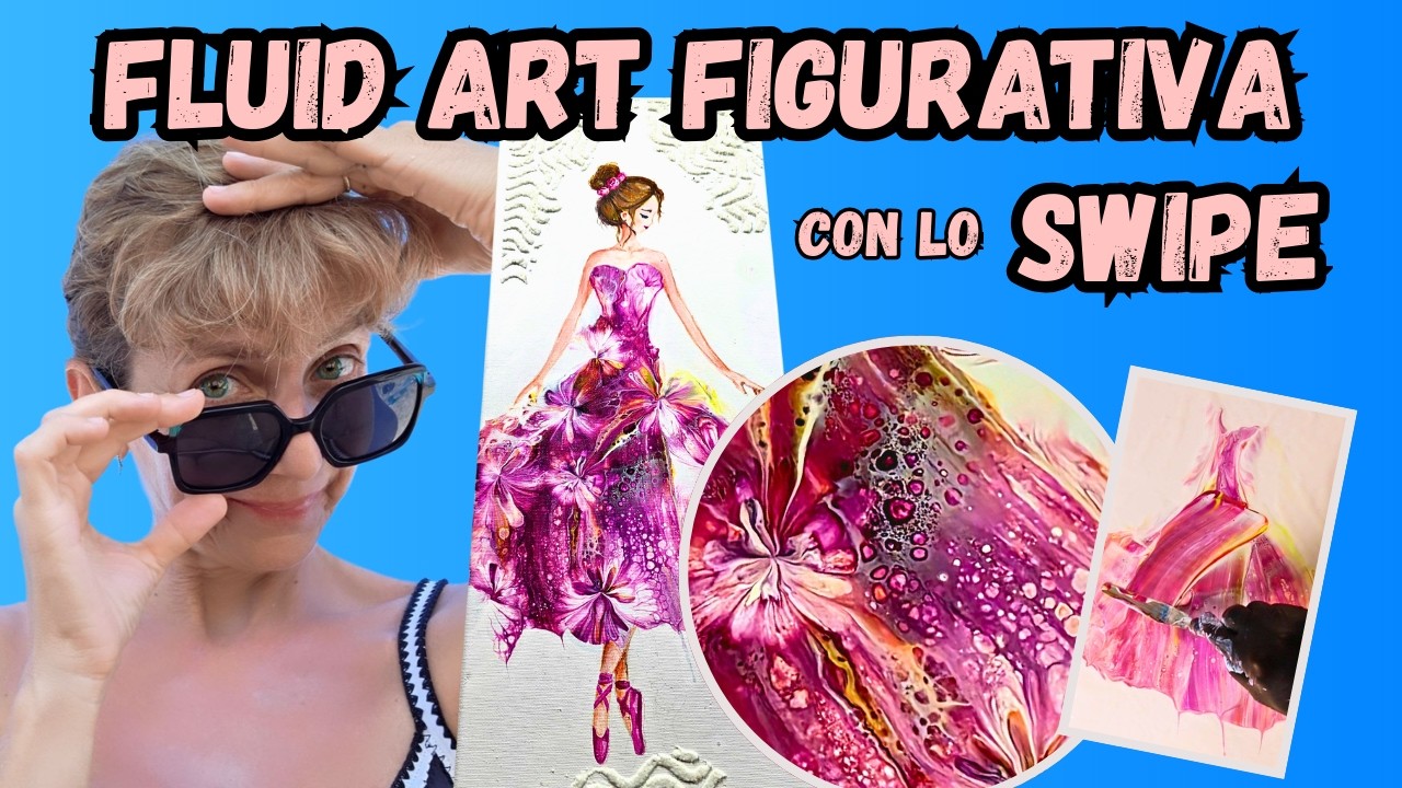 108. Come dipingere una ballerina con la tecnica dello SWIPE - YouTube