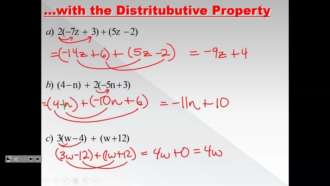 13 2 Adding and Subtracting Linear Expressions - YouTube