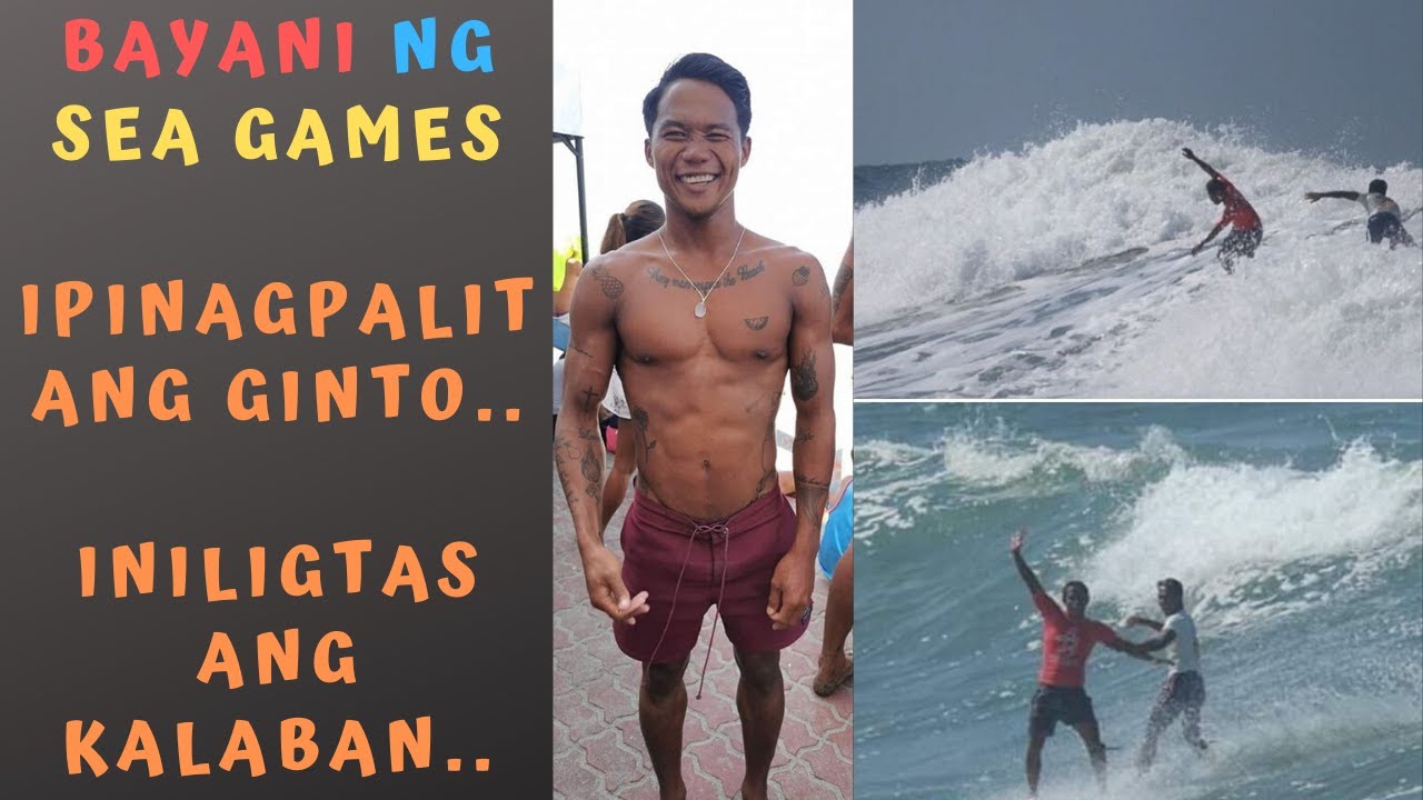 FILIPINO SURFER ROGER CASUGAY SAVES INDONESIAN SURFER I 2019 SEA GAMES ...