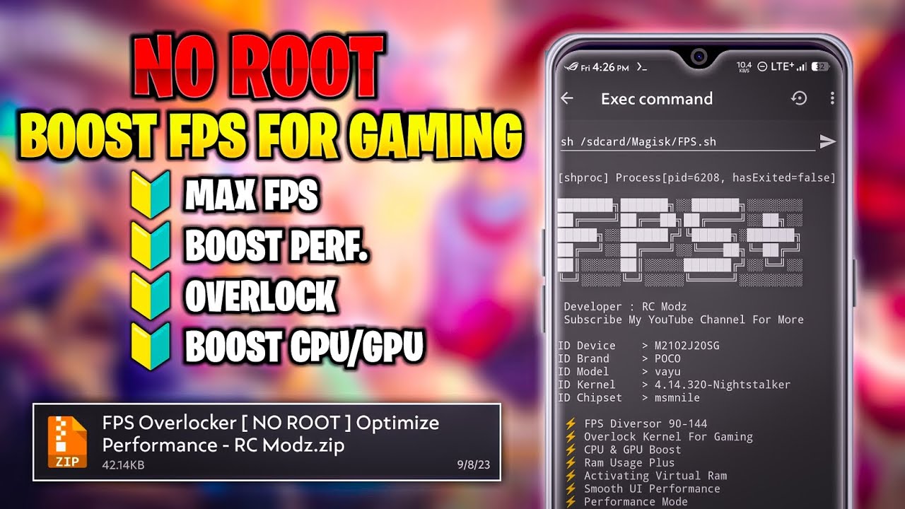WOW! Overclock FPS For Ultra Gaming Performance [ NO ROOT ] - YouTube