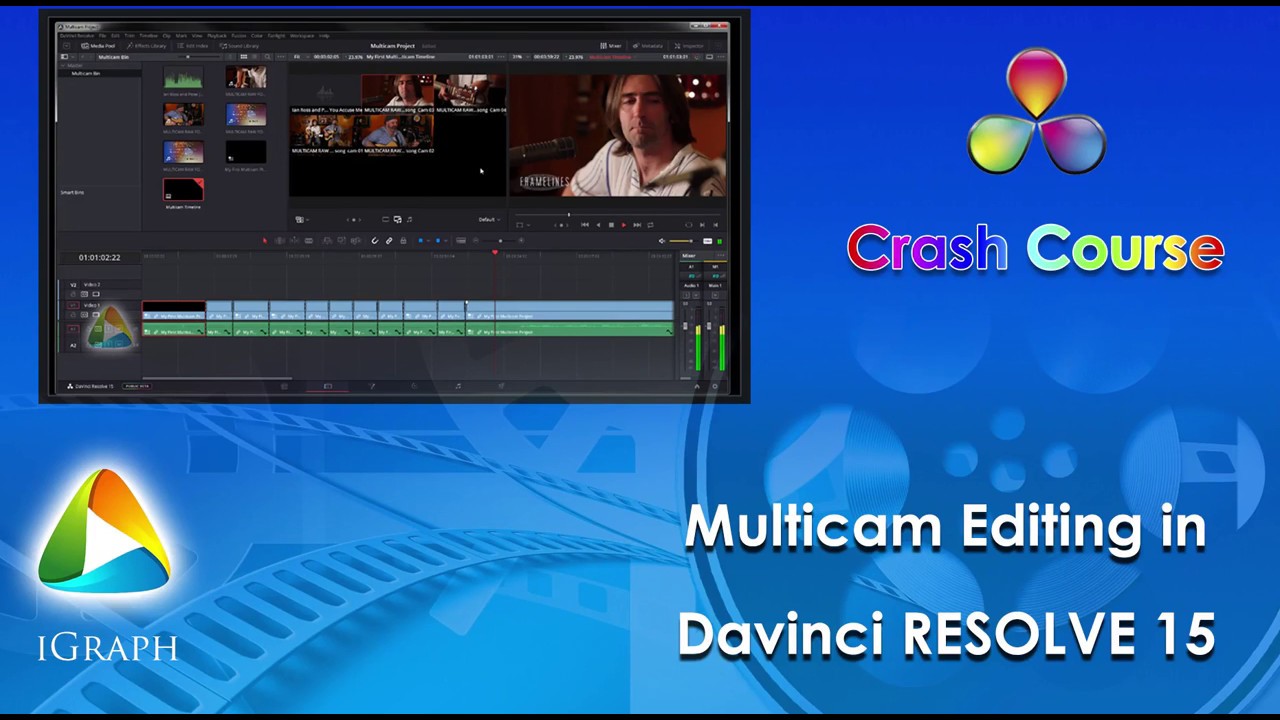 Multicam Editing in RESOLVE 15 தமிழில் ! - YouTube