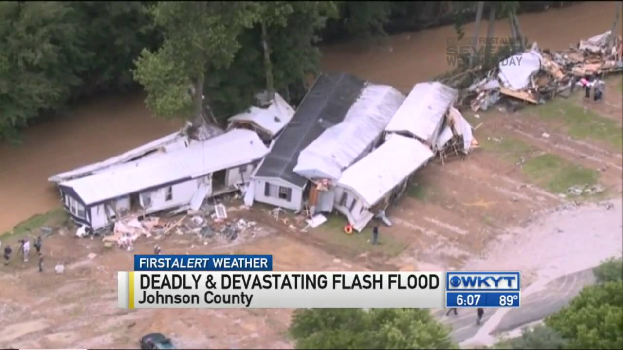 Aerial video shows scope of Johnson County flood damage - YouTube