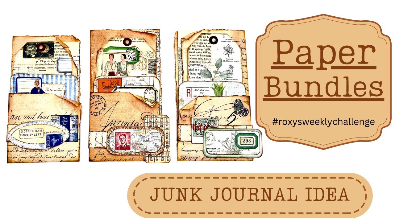 FUN & EASY - PAPER BUNDLES - WEEK 10 #roxysweeklychallenge # ...