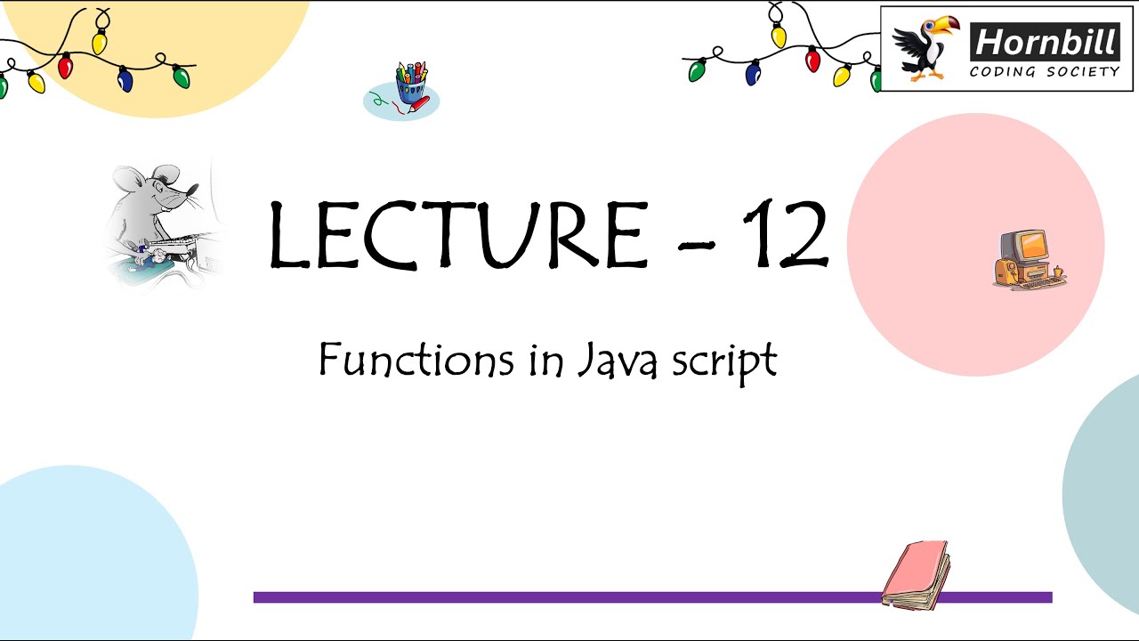 LEC - 12 Functiions in JS - YouTube