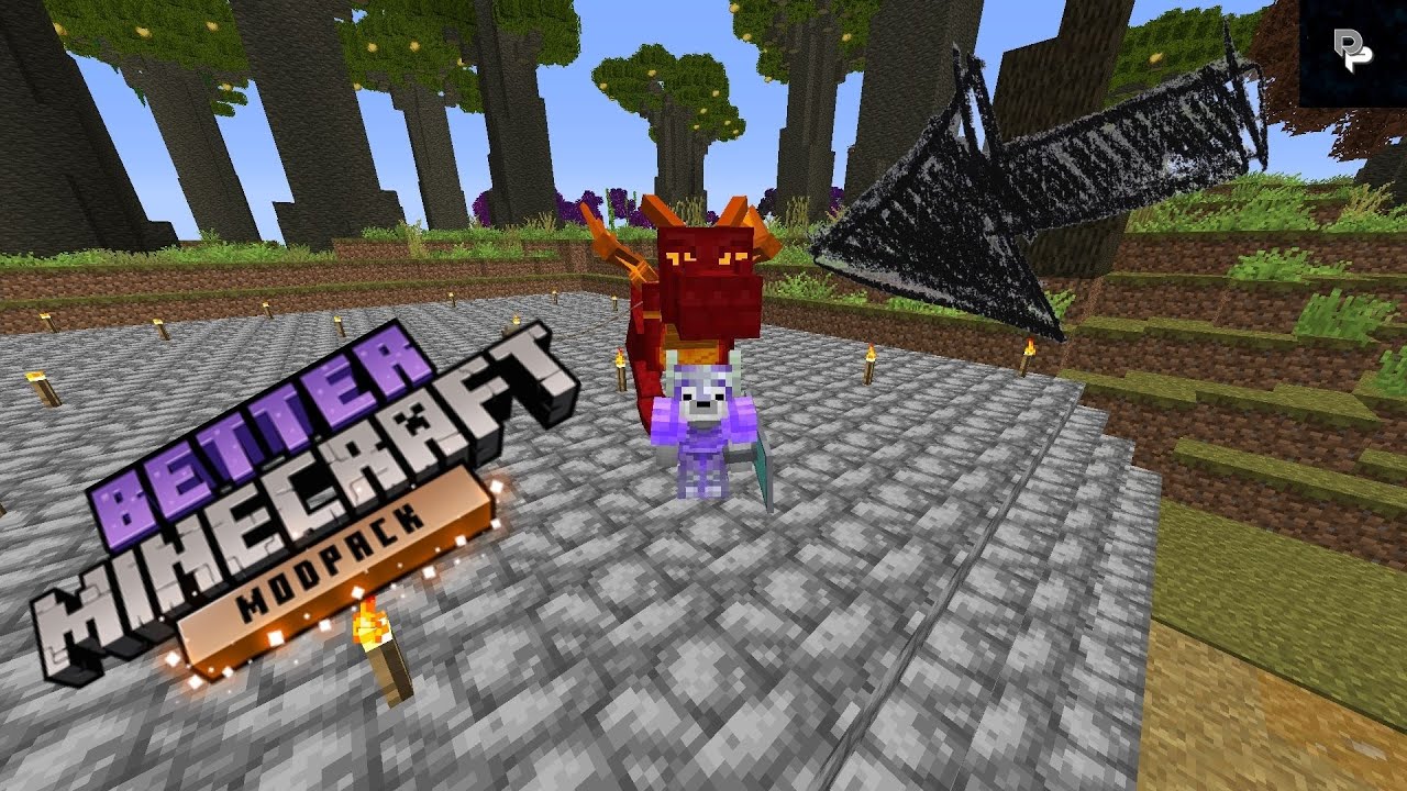 Better minecraft l FIRE DRAGON & EVERBRIGHT!!! - YouTube