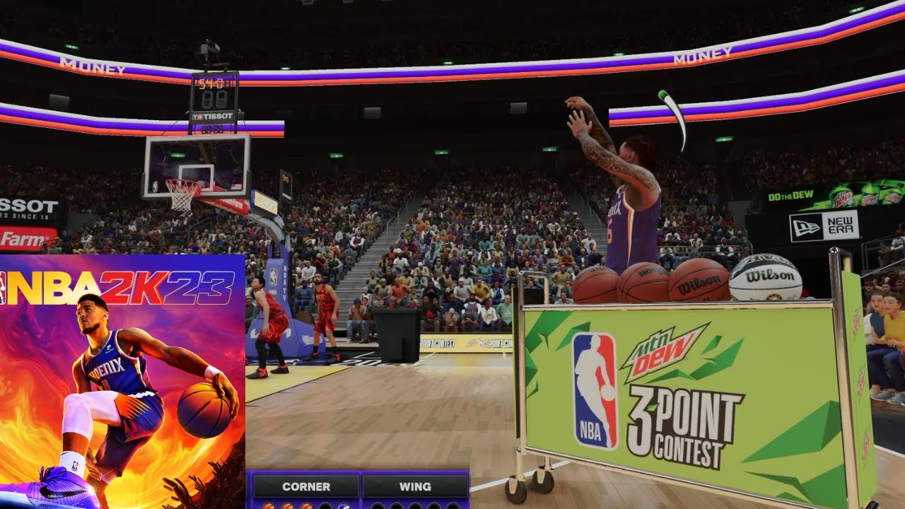 NBA2K23 MYCAREER MY FIRST 3 POINT CONTEST - YouTube