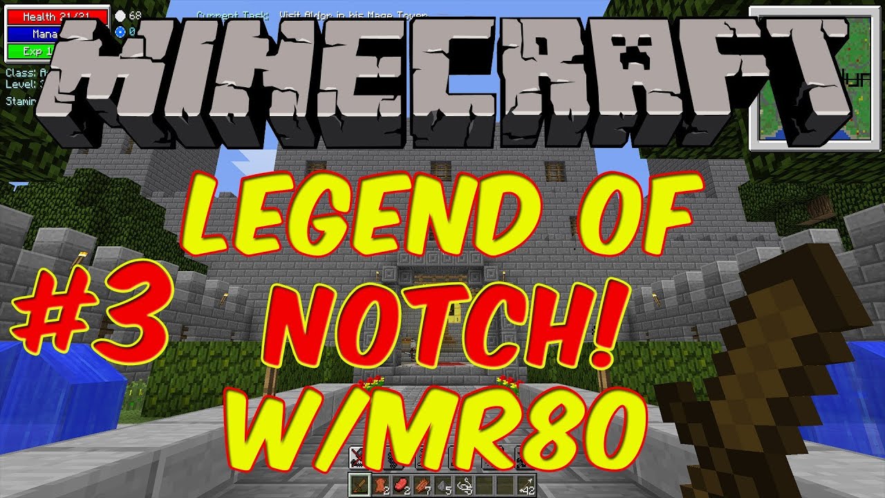 Minecraft: The Legend Of Notch! w/Mr80 Ep3- "Icy Mountains And Freeing ...