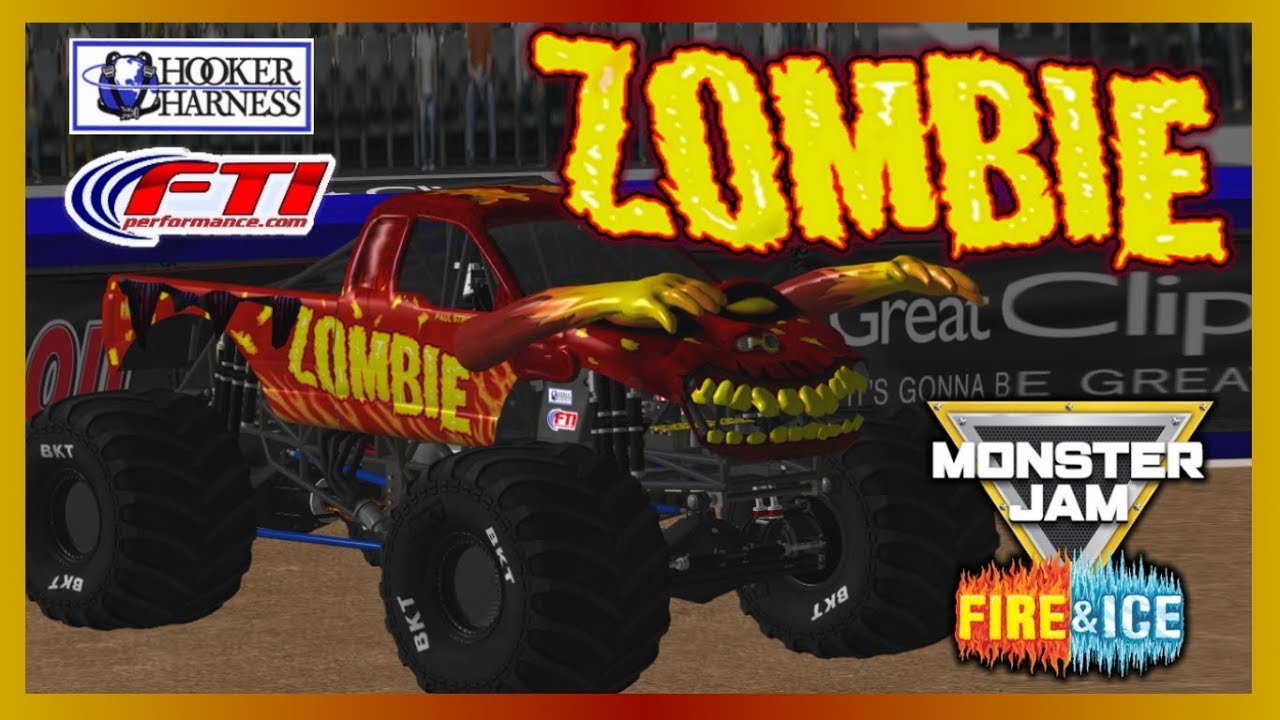 Zombie FIRE Monster Truck Freestyle - Rigs Of Rods - YouTube