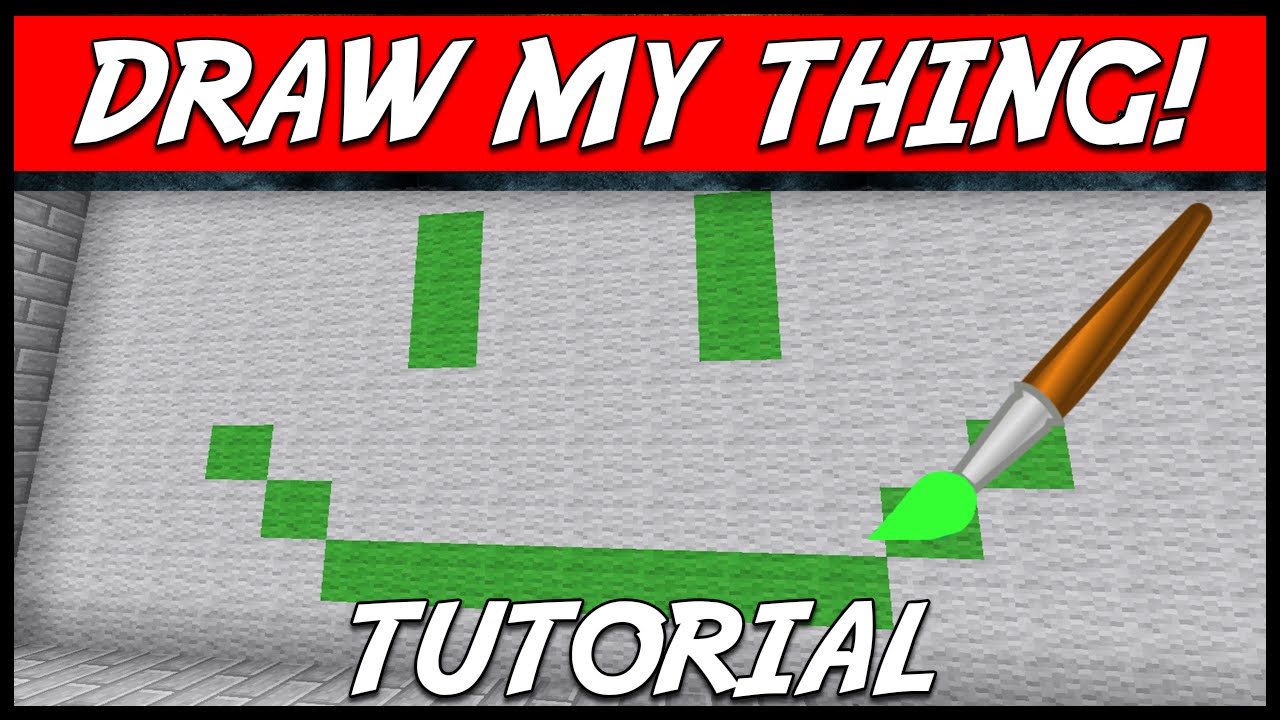 Minecraft | DRAW MY THING! (Draw words for players to guess) | Plugin ...