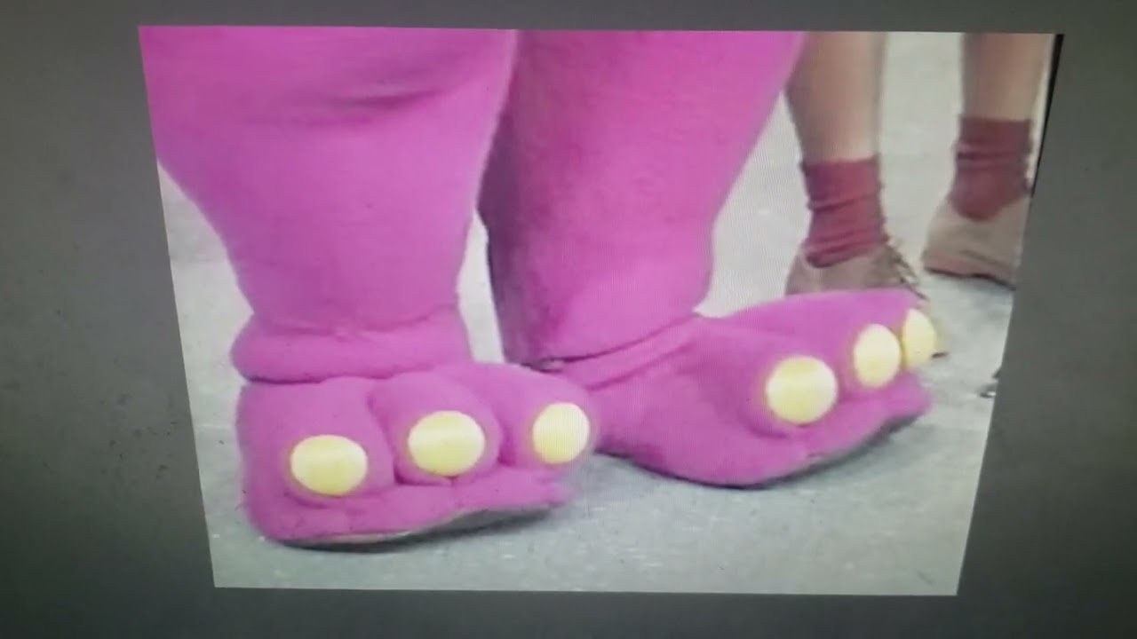 Barney's Feet Getting Ticklish 0126 - YouTube